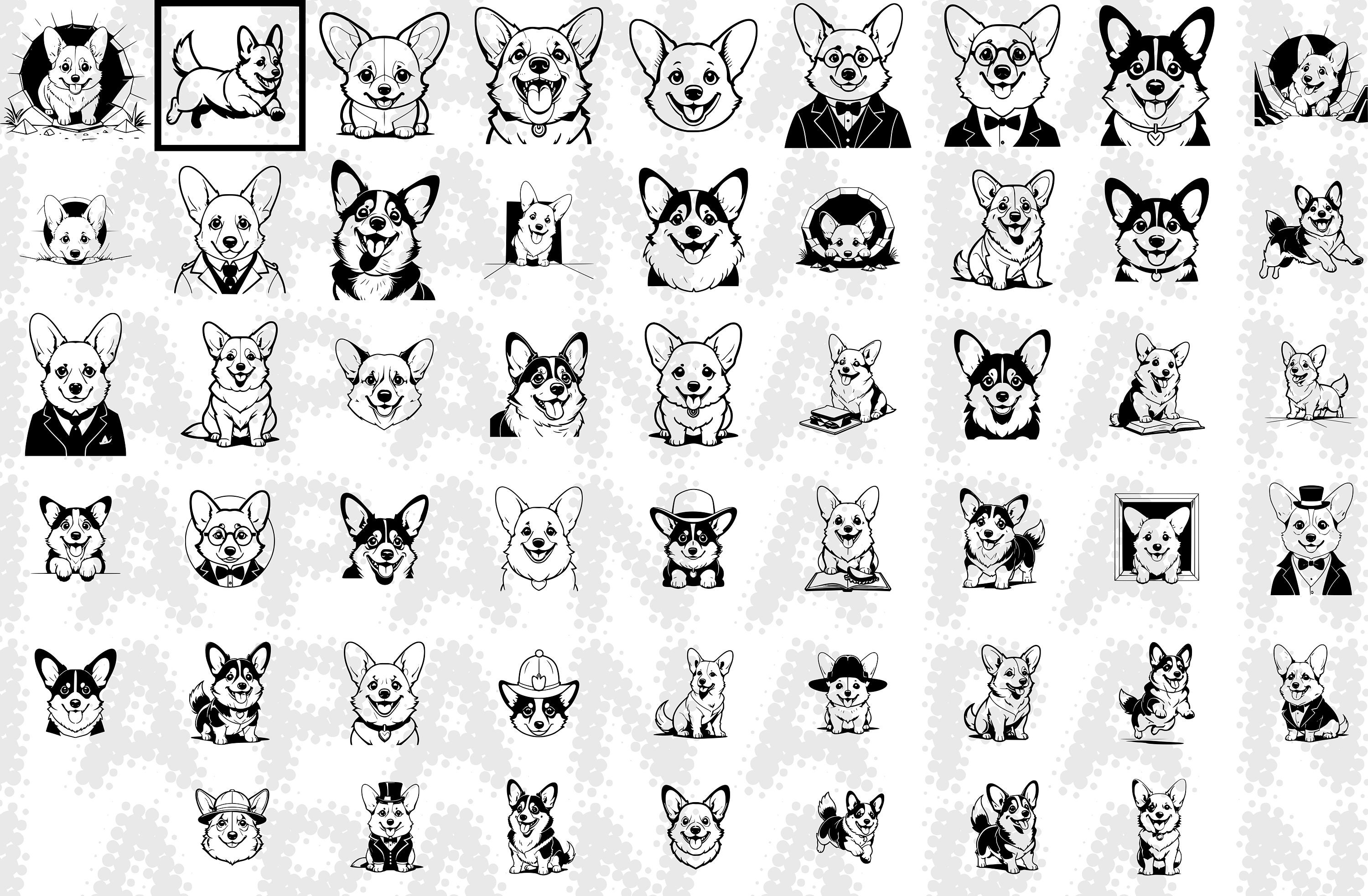 100+ Cute Welsh Corgi High Quality SVG PNG 300 DPI Printable ...