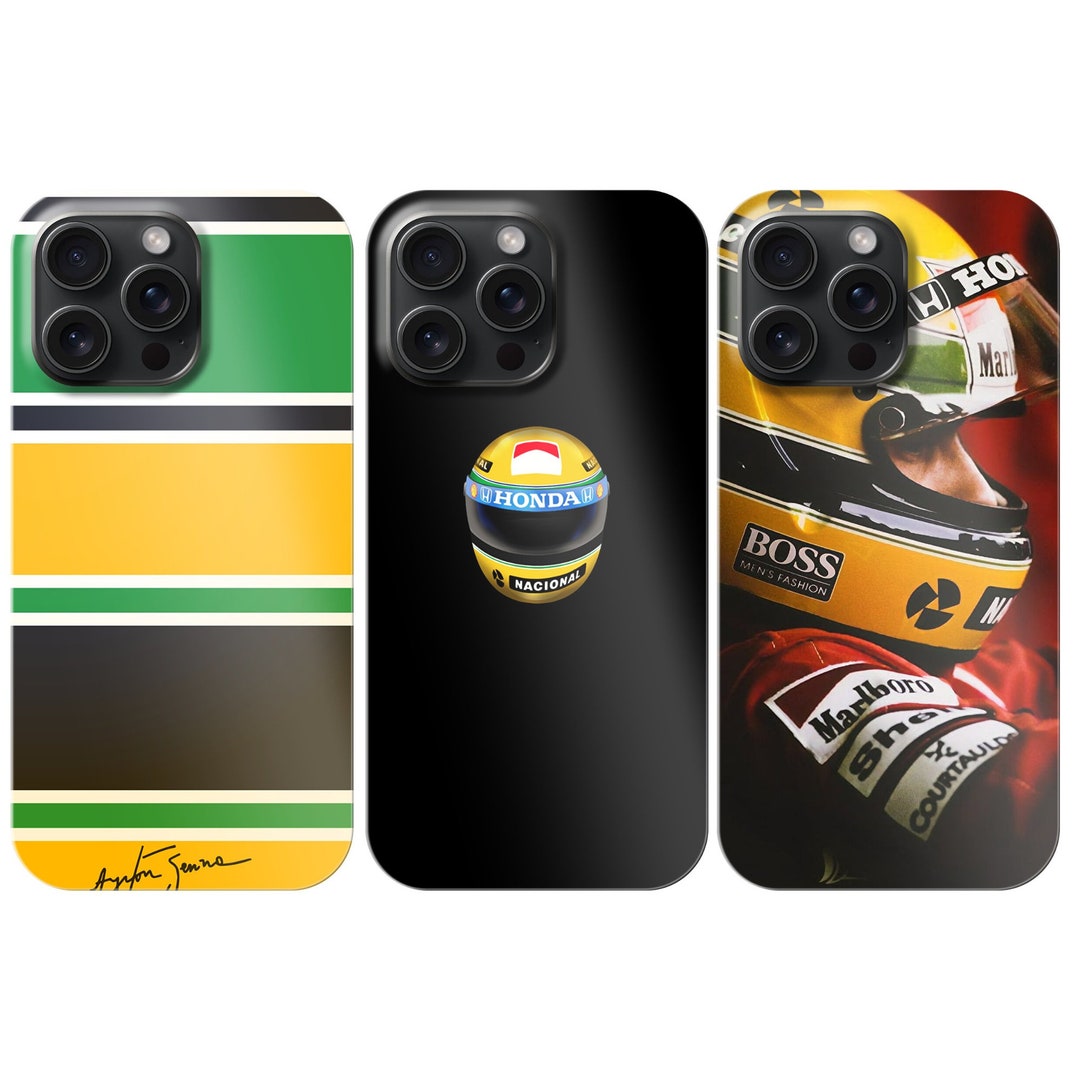 Ayrton Senna Formula 1 Minimalistic Fully Printed Phone Cases for ...
