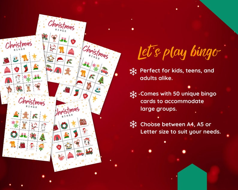 Christmas Bingo, Christmas Game, Christmas Games, Bingo Cards ...