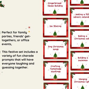 Christmas Charades, Christmas Game, Christmas Games, Christmas Party ...