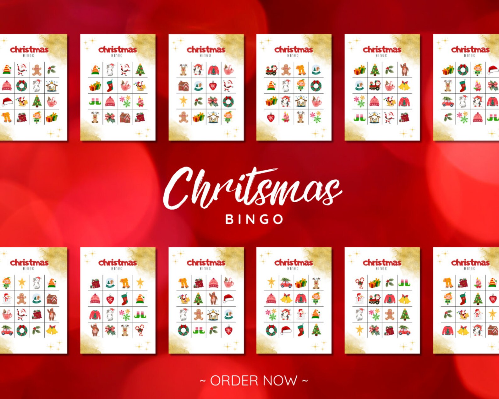 Christmas Bingo, Christmas Game, Christmas Games, Bingo Cards ...