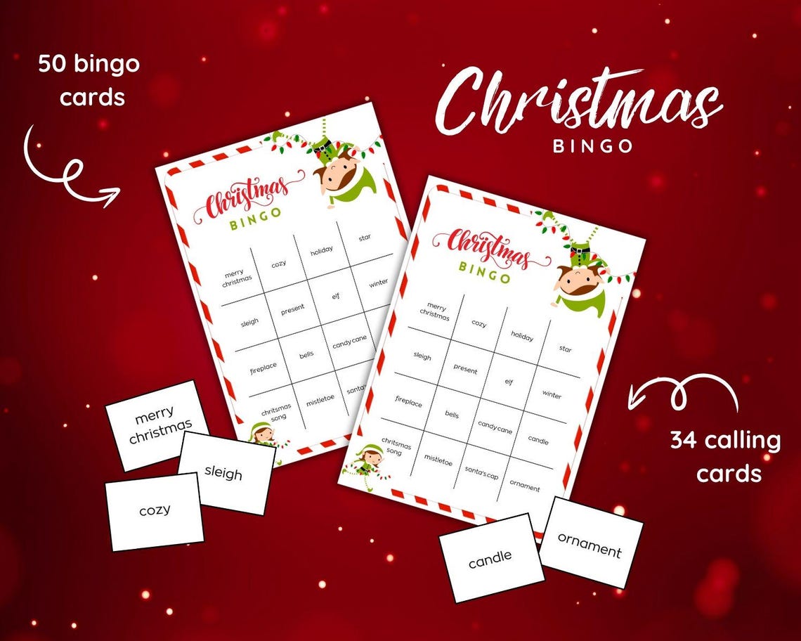 Christmas Bingo, Christmas Games, Bingo Cards, Christmas Game ...