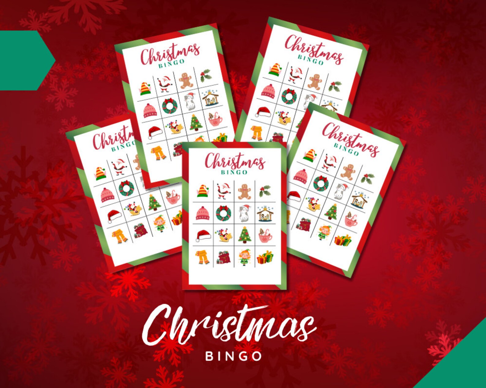 Christmas Bingo, Christmas Game, Christmas Games, Bingo Cards ...