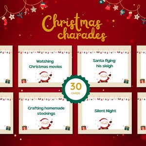 Christmas Charades, Christmas Game, Christmas Games, Christmas Party ...