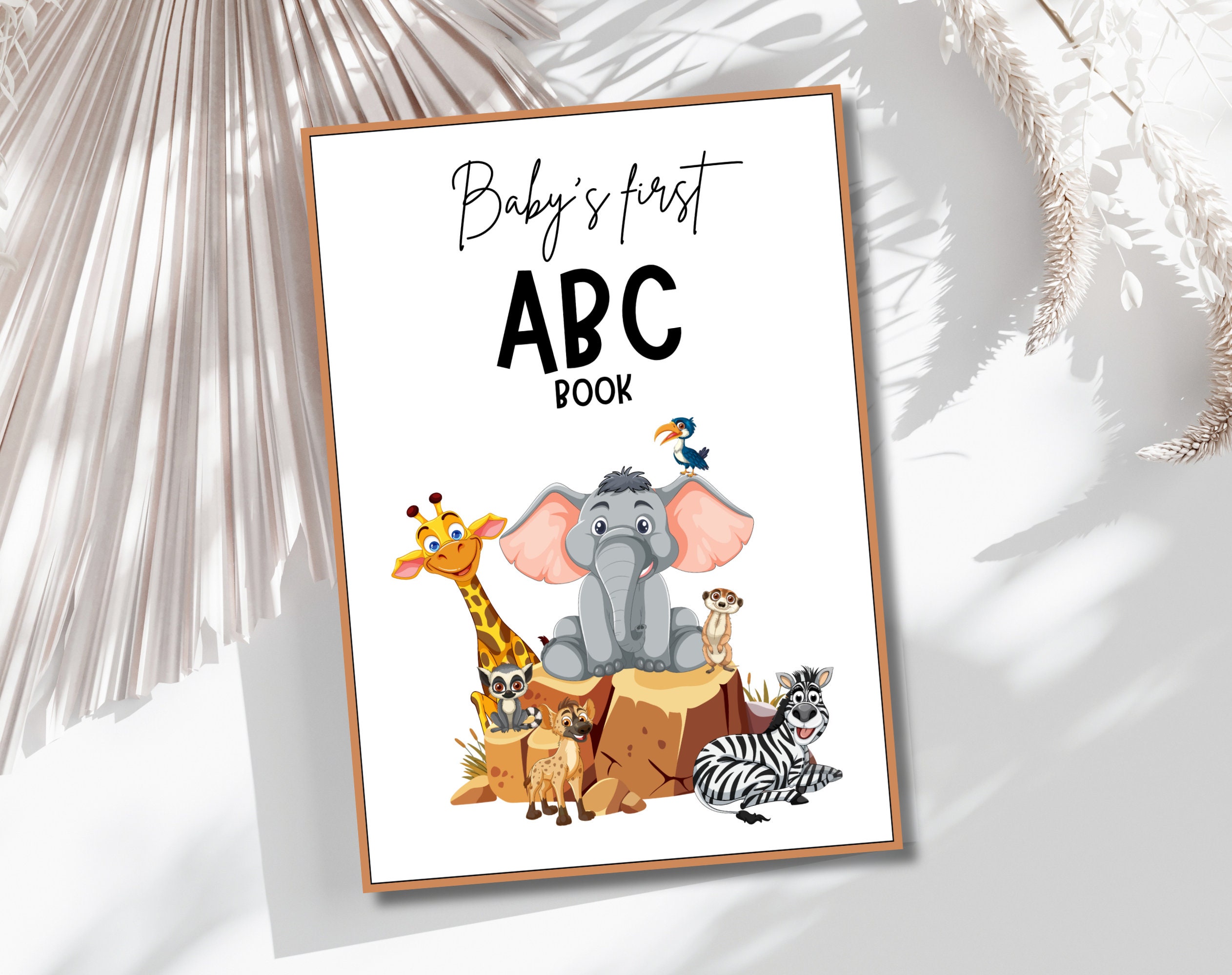 Baby Shower ABC Book, ABC Book Baby Shower, Baby Shower Activity, ABC ...