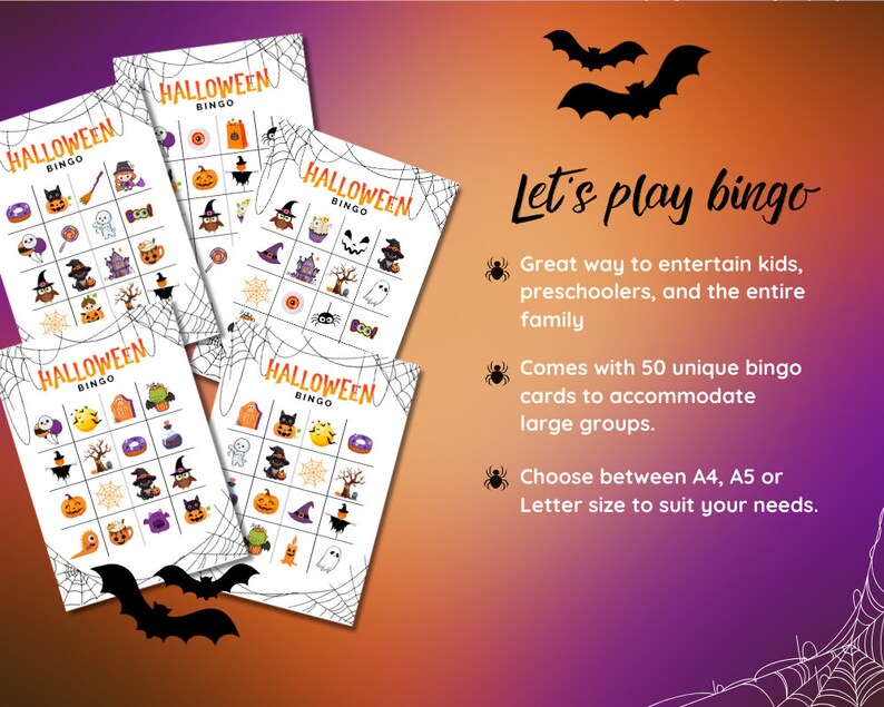 Halloween Bingo, Halloween Games, Halloween Party, Halloween Activity ...