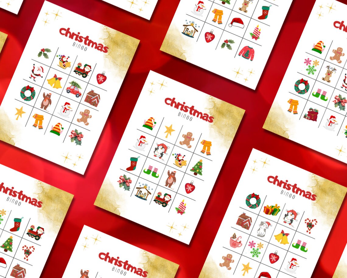 Christmas Bingo, Christmas Game, Christmas Games, Bingo Cards ...