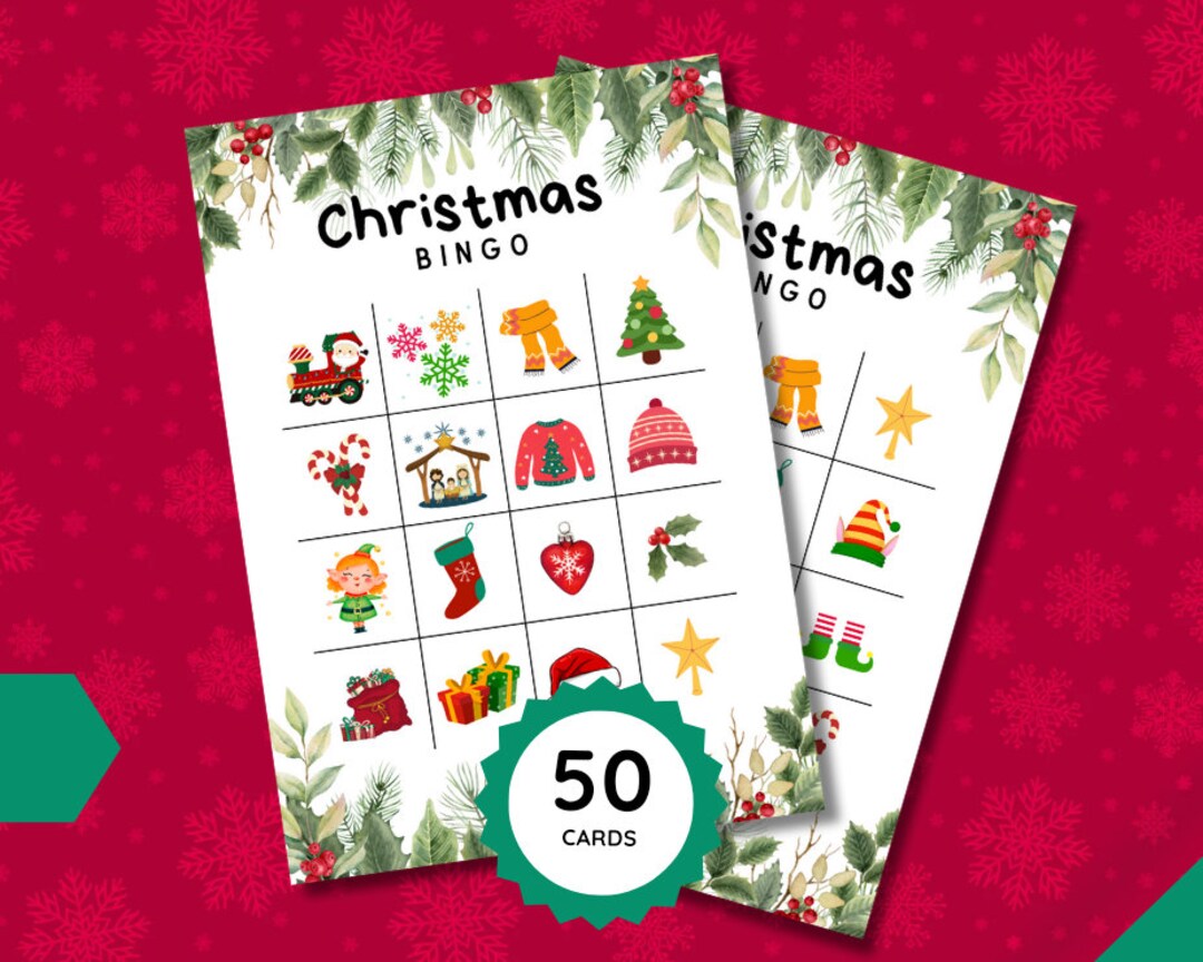 Christmas Bingo, Christmas Game, Christmas Games, Bingo Cards ...