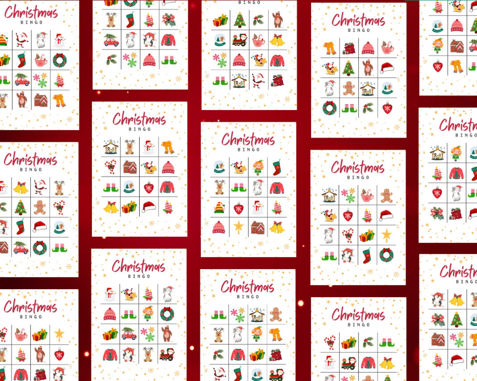 Christmas Bingo, Christmas Game, Christmas Games, Bingo Cards ...