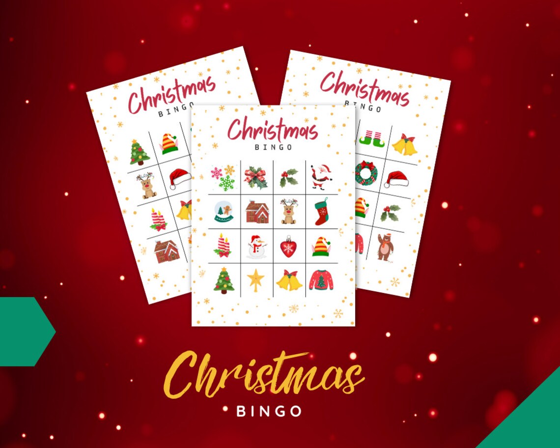 Christmas Bingo, Christmas Game, Christmas Games, Bingo Cards ...