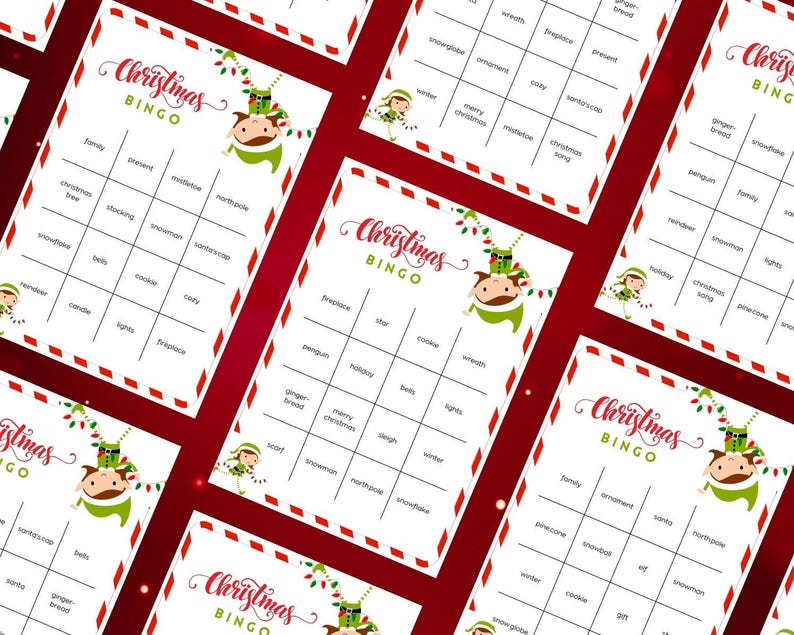 Christmas Bingo, Christmas Games, Bingo Cards, Christmas Game ...