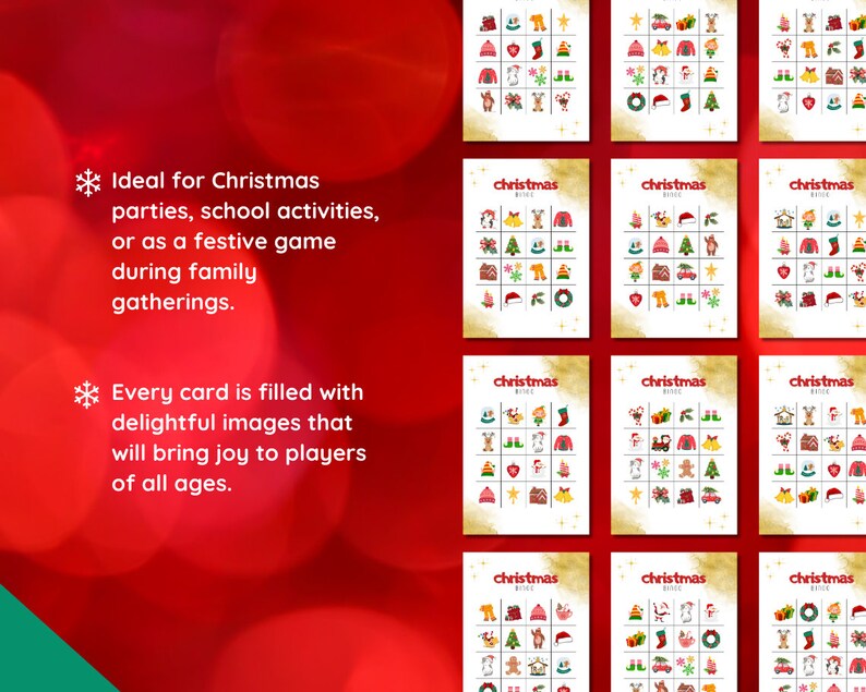 Christmas Bingo, Christmas Game, Christmas Games, Bingo Cards ...