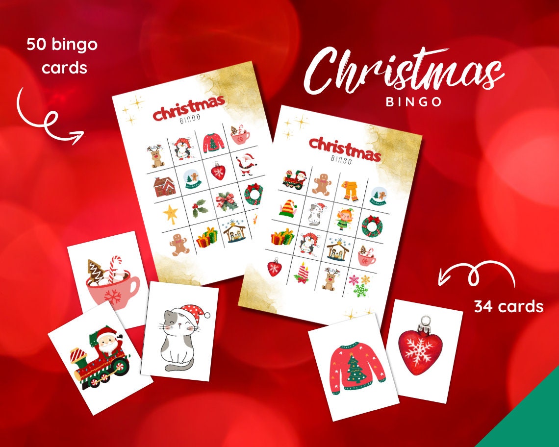 Christmas Bingo, Christmas Game, Christmas Games, Bingo Cards ...