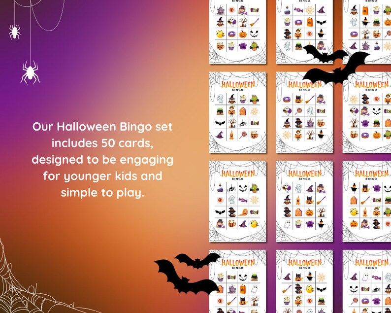 Halloween Bingo, Halloween Games, Halloween Party, Halloween Activity ...