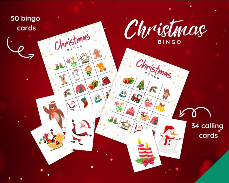Christmas Bingo, Christmas Game, Christmas Games, Bingo Cards ...