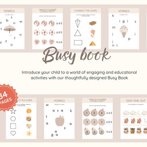 Quiet Book, Busy Book, Toddler Busy Book, Toddler Quiet Book, Quiet ...