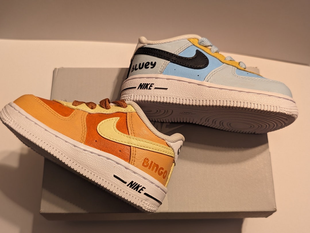 Bluey and Bingo Inspired Custom Air Force 1 Trainers Kids - Etsy Australia