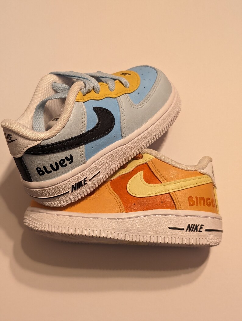 Bluey and Bingo Inspired Custom Air Force 1 Trainers Kids - Etsy Australia