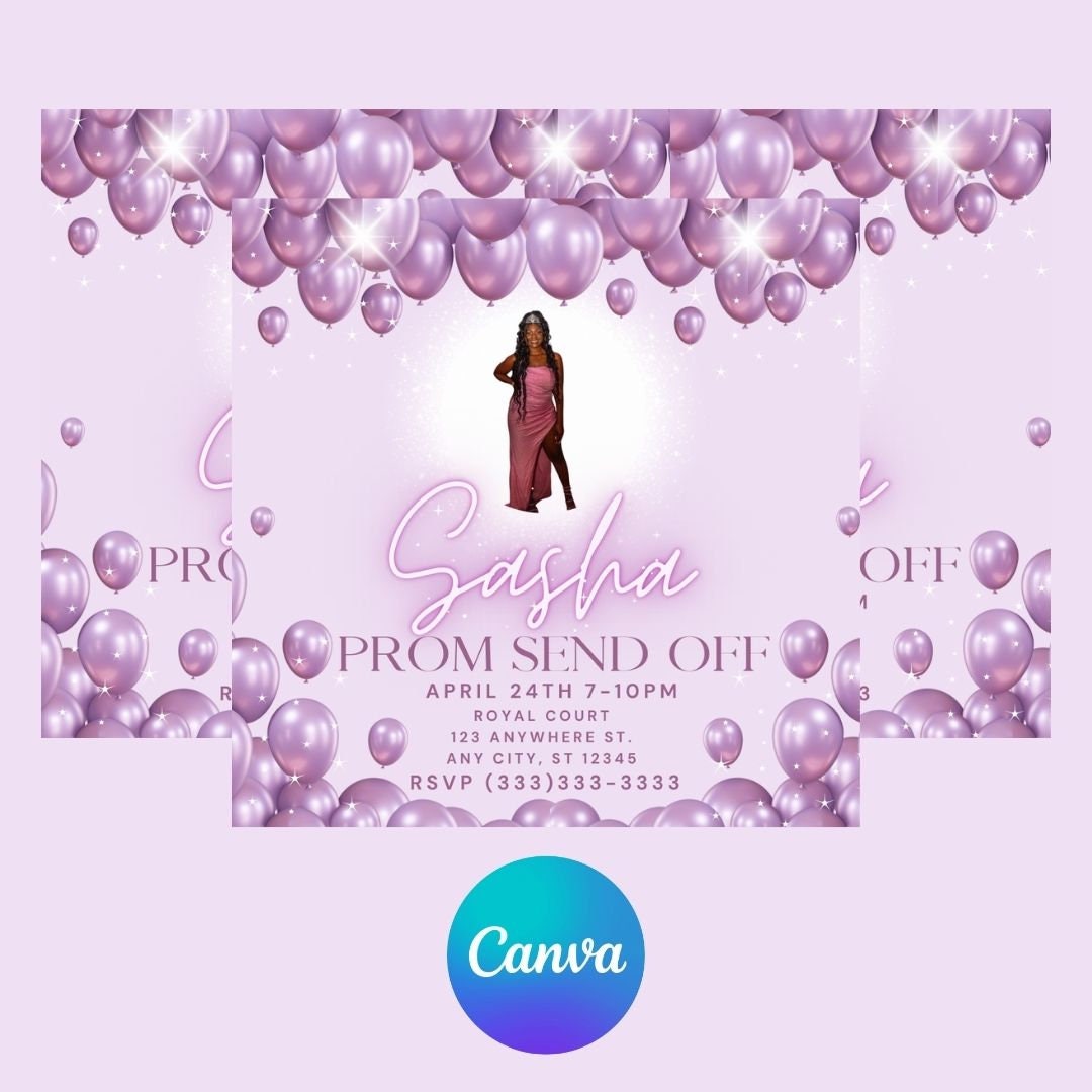 Prom Send off Prom Send off Invitations Prom Send off Poster Party ...