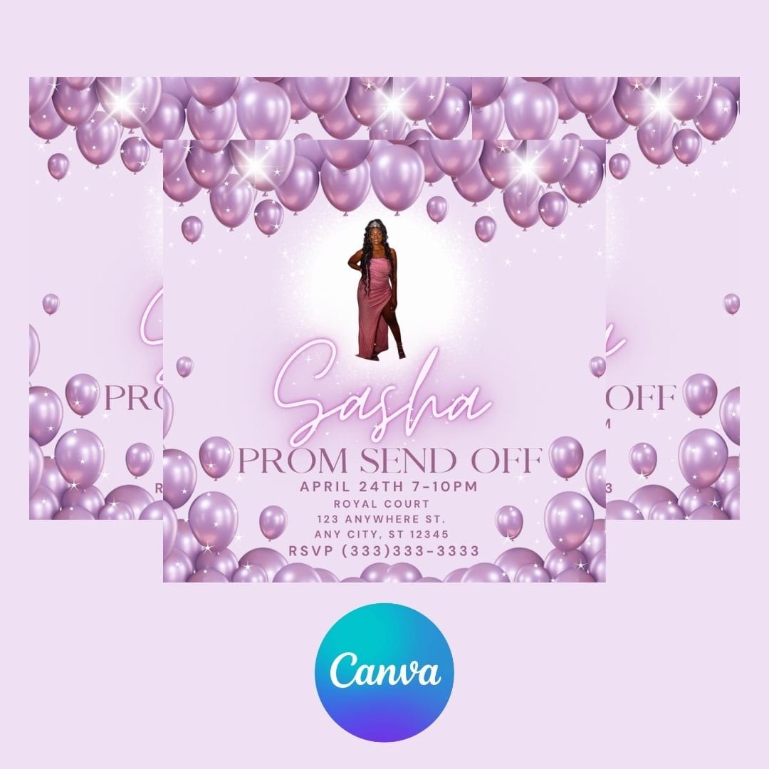 Prom Send off Prom Send off Invitations Prom Send off Poster Party ...