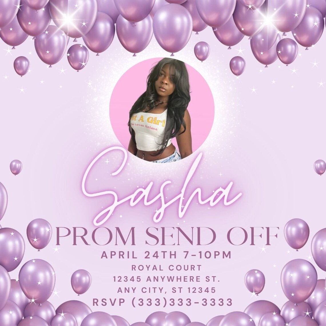 Prom Send off Prom Send off Invitations Prom Send off Poster Party ...