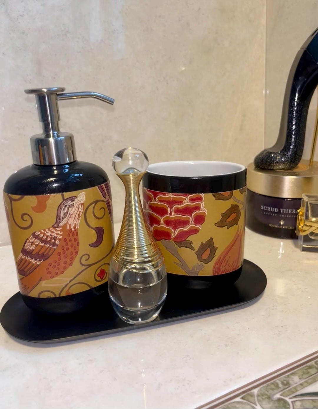 William Morris Seasons by May Morris 3 Piece Bathroom Set Comprising of ...