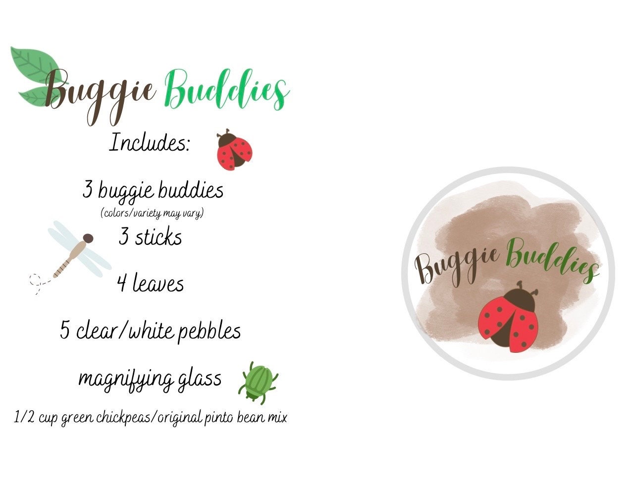 Buggie Buddies Mini Sensory Bin | On-the-go | Bugs and Insects | Garden ...