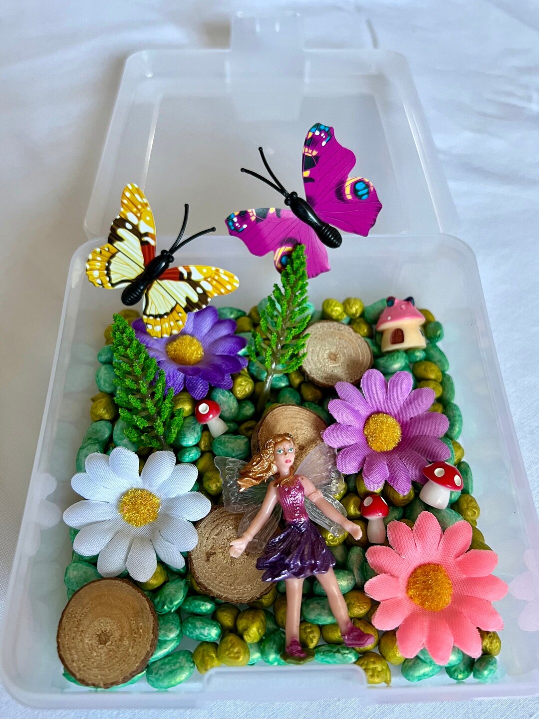 Wild and Whimsical Mini Sensory Bin | On-the-go | Fairy | Cottage Core ...