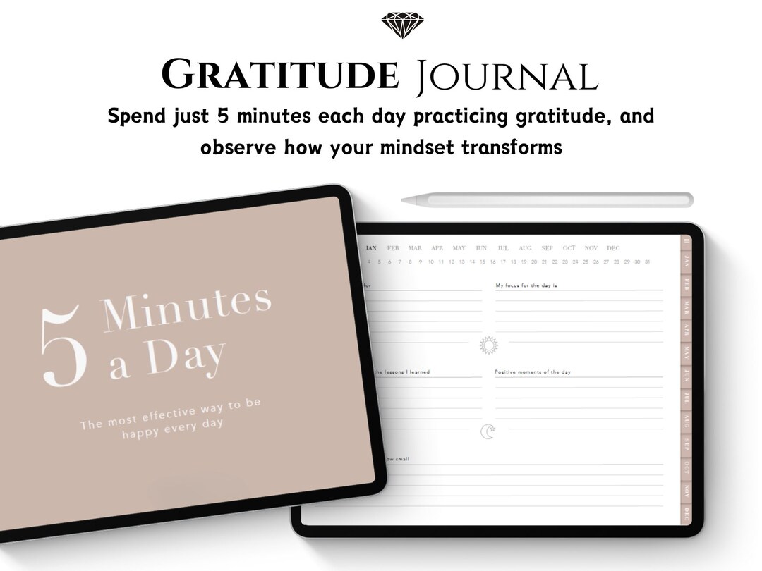 Digital Gratitude Journal, Goodnotes Gratitude Journal, iPad Gratitude ...
