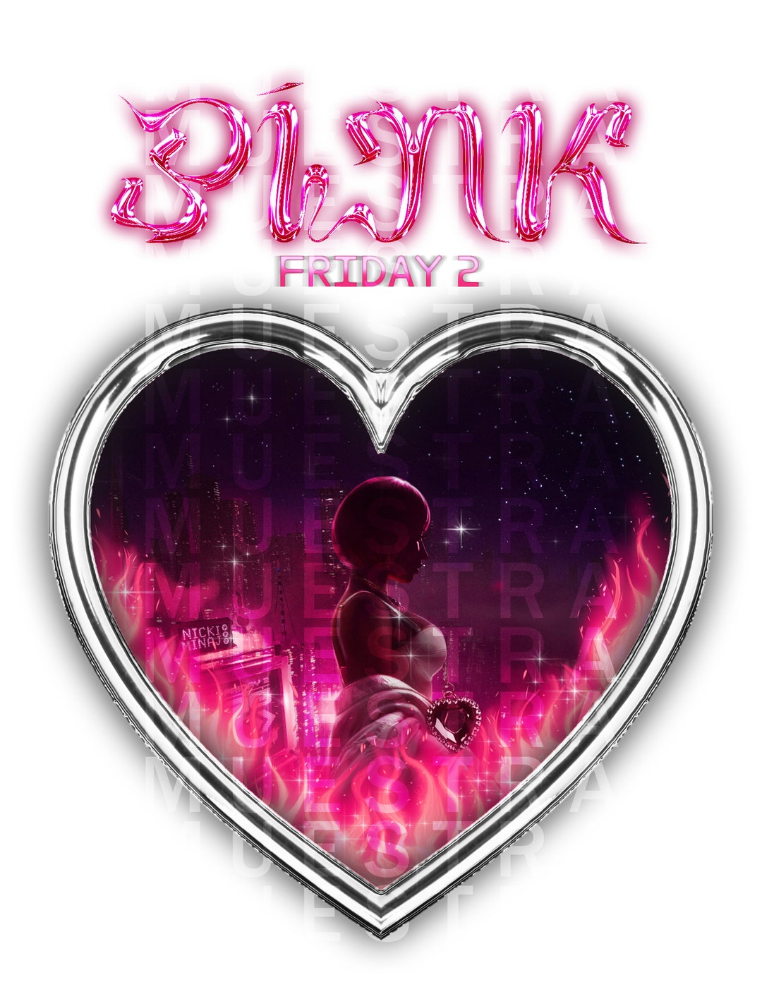 NICKI MINAJ PNG, Uvdtf, Pink Friday 2 Tour 2024 Gag City Tour 2024 ...
