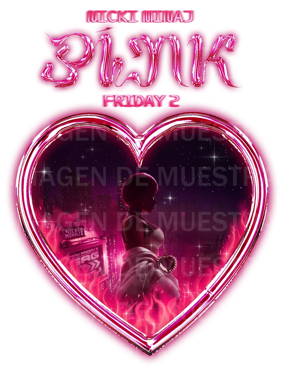 NICKI MINAJ PNG, Uvdtf, Pink Friday 2 Tour 2024 Gag City Tour 2024 for ...