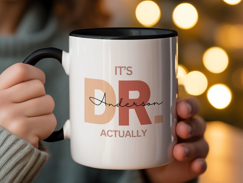 It's Actually Dr Mug, Custom Doctor Mug, Dr Graduation Gift Idea ...