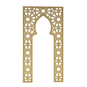 Wall-mounted Islamic Motif Metal Mihrab – Perfect for Homes and Mosques ...