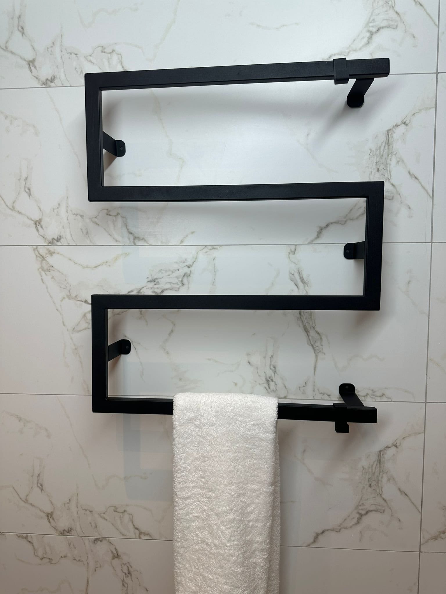 Modern Bathroom Towel Rack, Wall Mounted Modern Towel Holder and Shawl ...