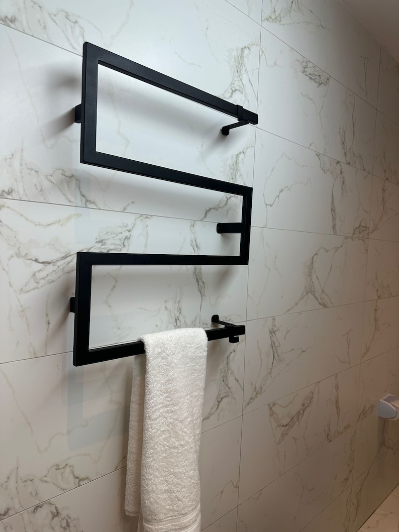 Modern Bathroom Towel Rack, Wall Mounted Modern Towel Holder and Shawl ...