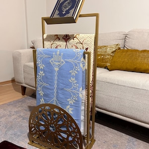 Elegant Handmade Metal Prayer Rug and Quran Stand-elegant Islamic ...