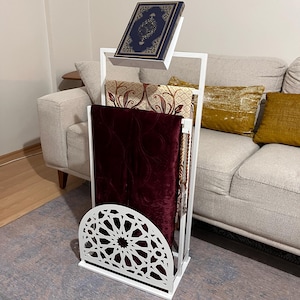 Elegant Handmade Metal Prayer Rug and Quran Stand-elegant Islamic ...