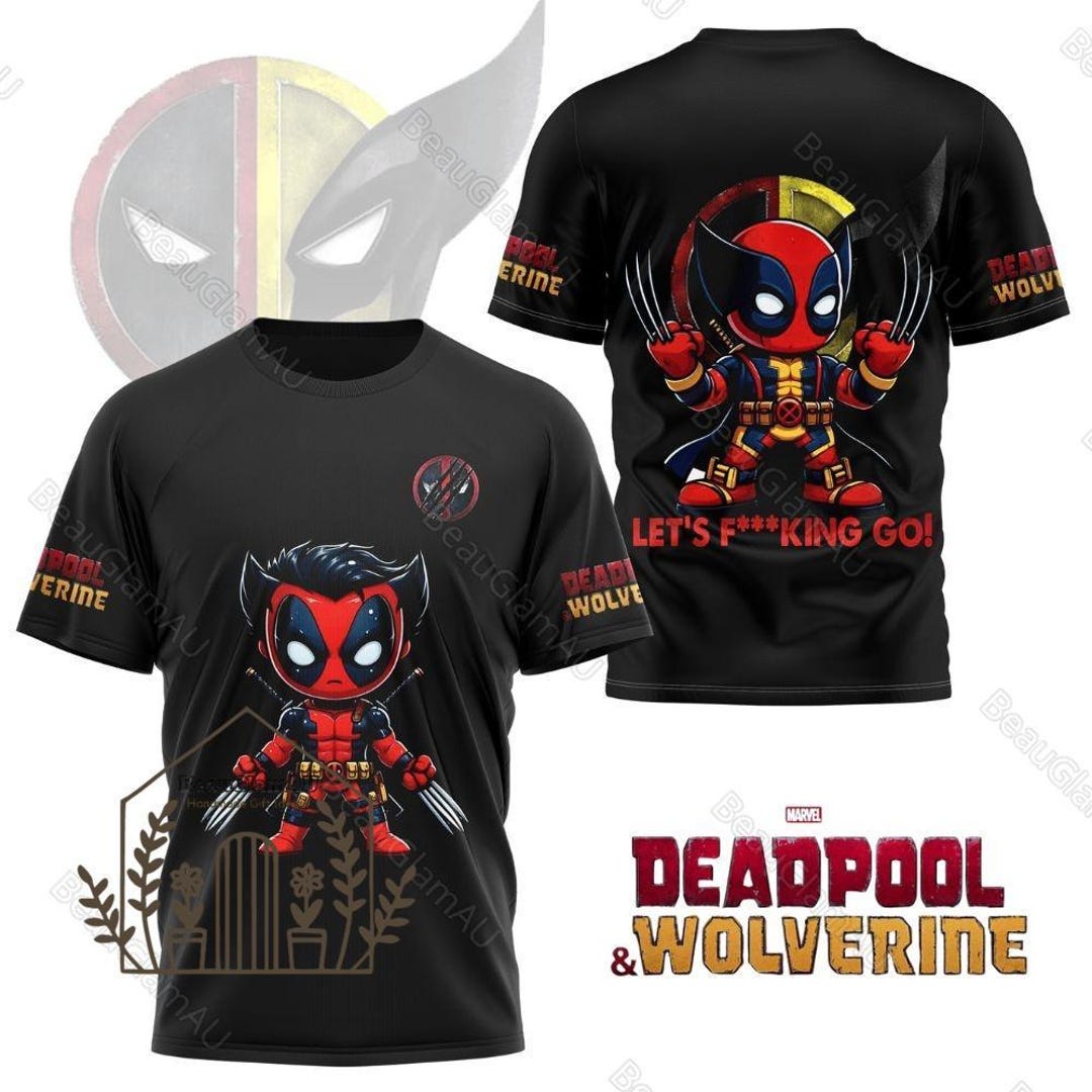 Halloween Deadpool and Wolverine Shirt, Marvel Superhero Shirt ...