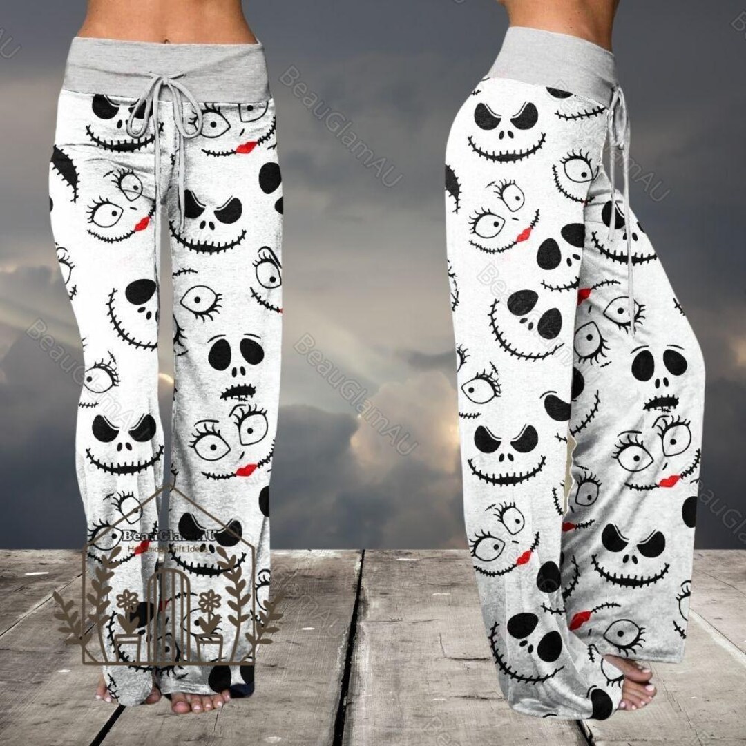Halloween Disney Nightmare Before Christmas Women Pants, Jack and Sally ...