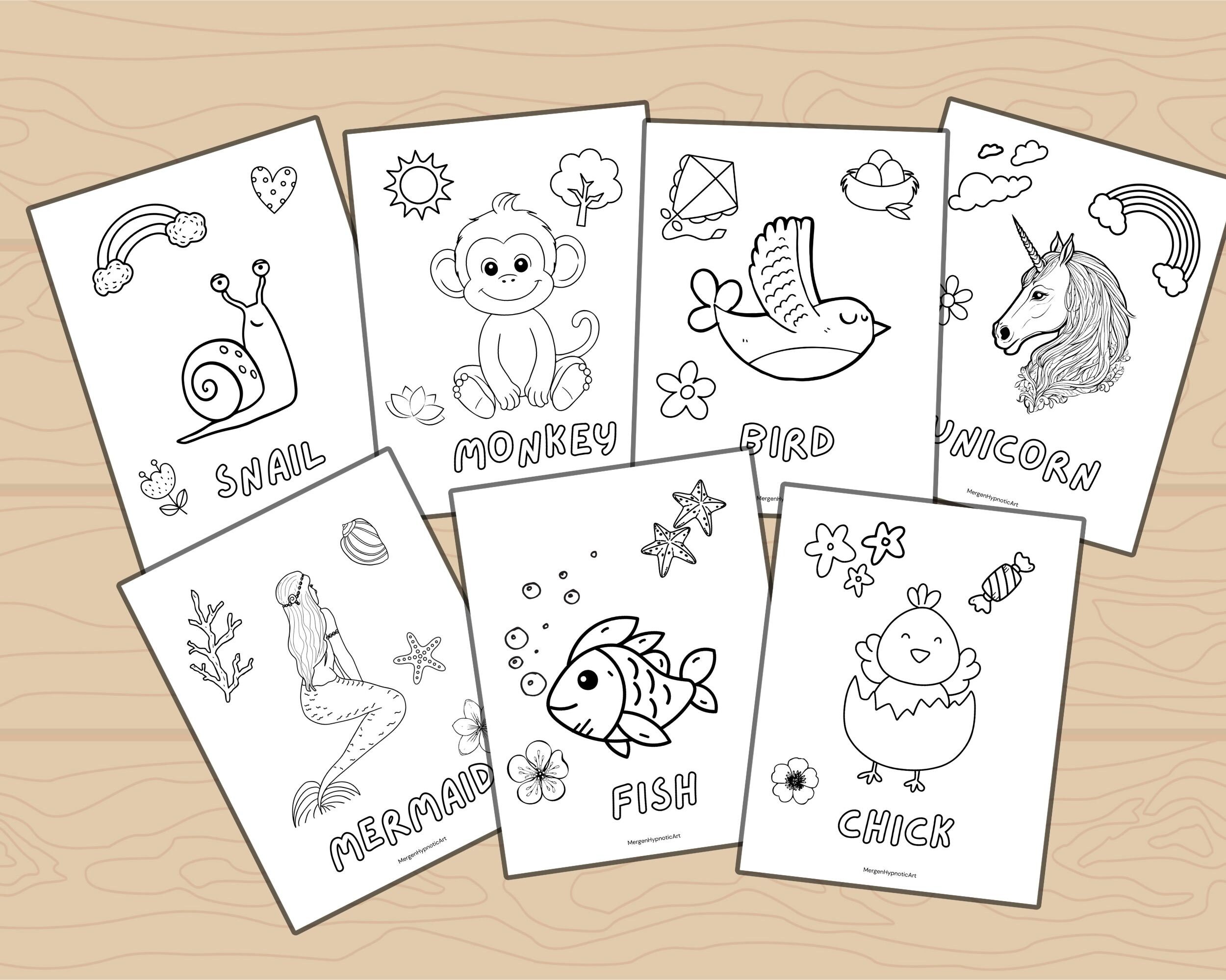 20 Printable Coloring Pages for Kids, Coloring Book Coloring Page ...