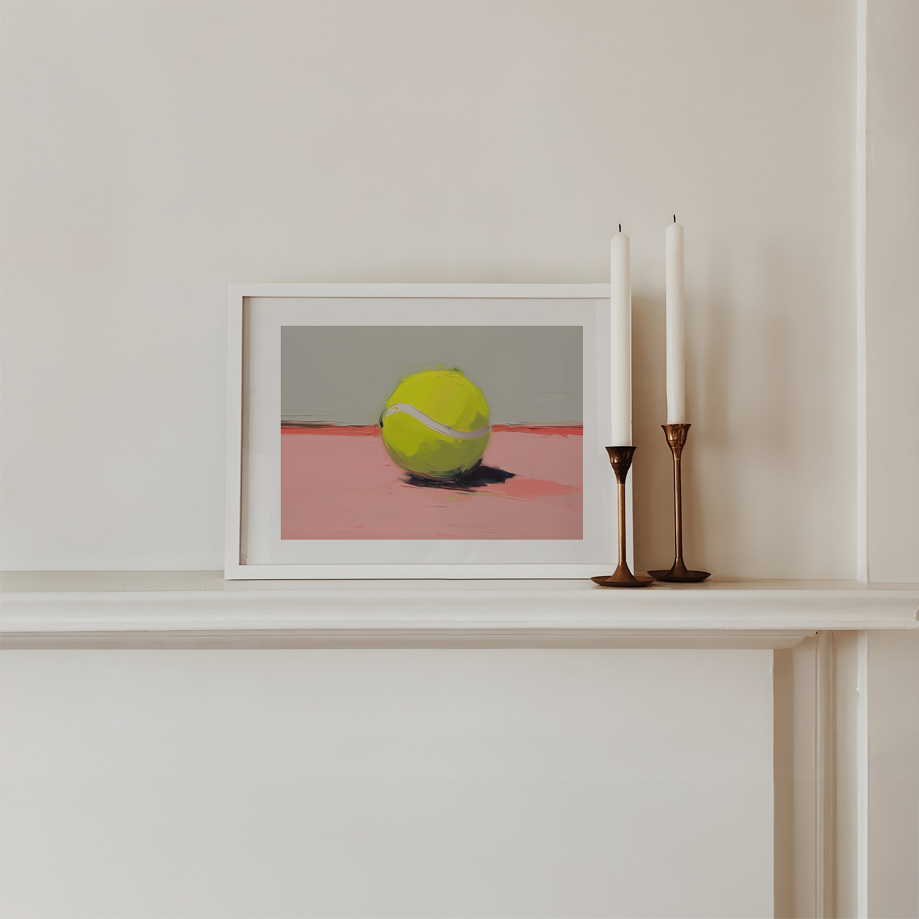 Tennis Ball Art Print Tennis Wall Art Tennis Ball Painting Tennis Decor ...