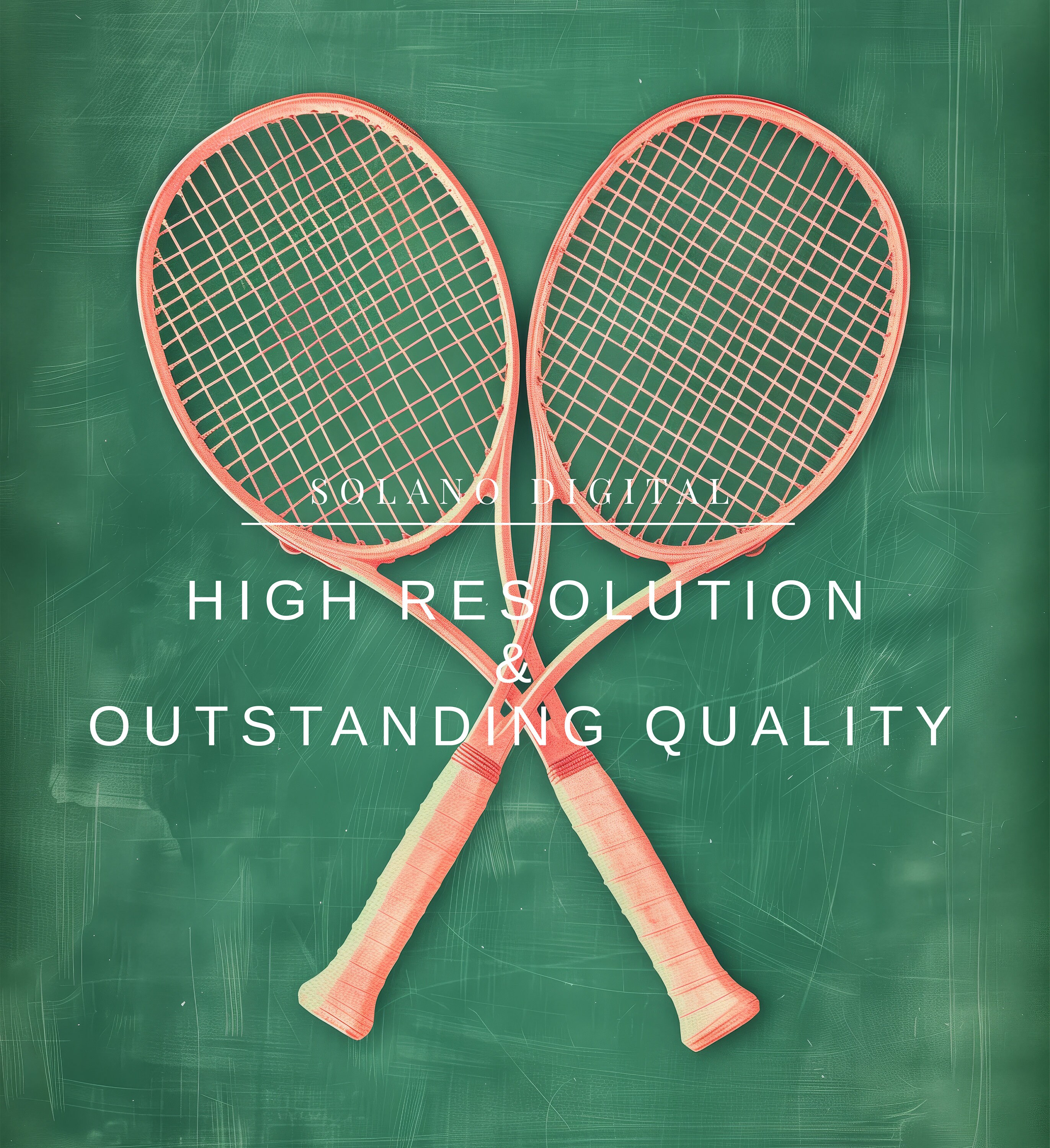 Retro Tennis Poster Girly Vintage Print Tennis Player Athlete Gift ...