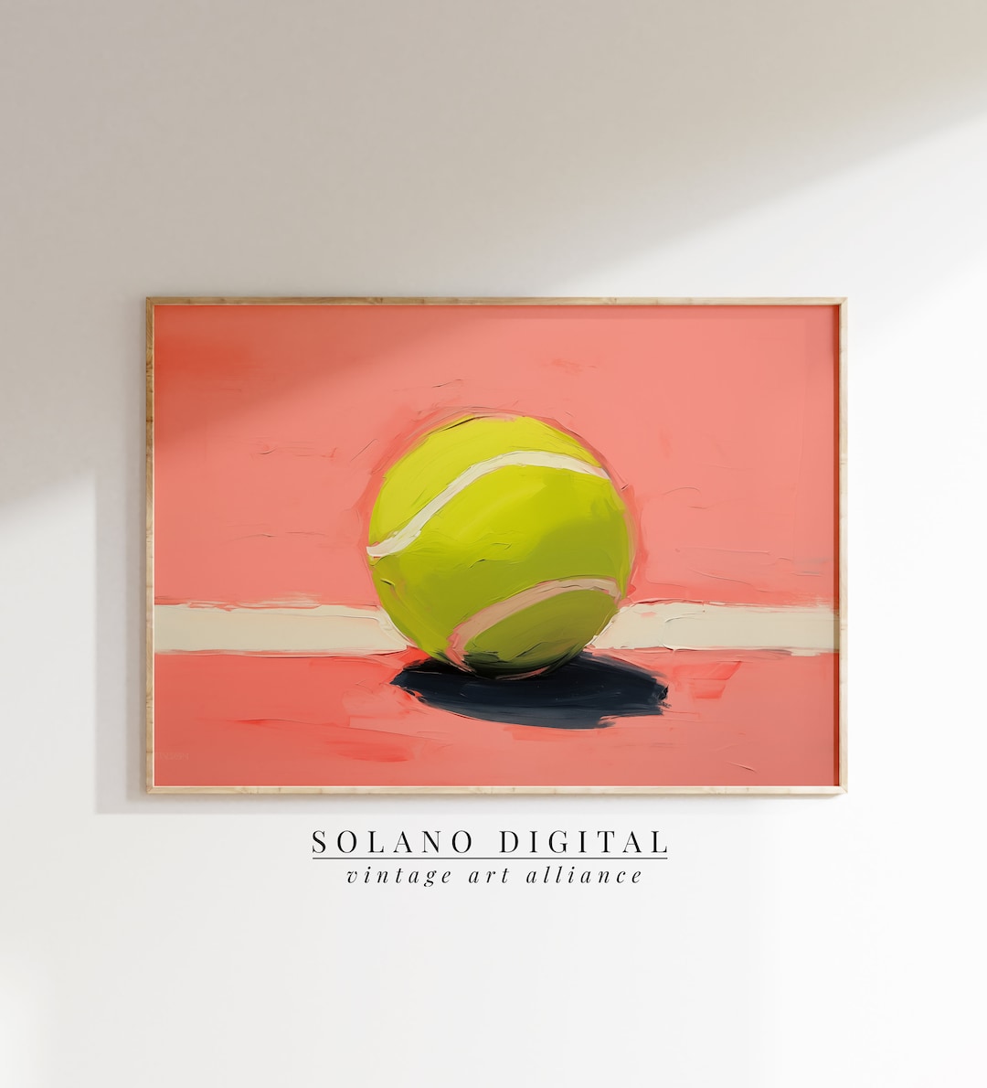 Tennis Ball Art Print Tennis Wall Art Tennis Ball Painting Tennis Decor ...