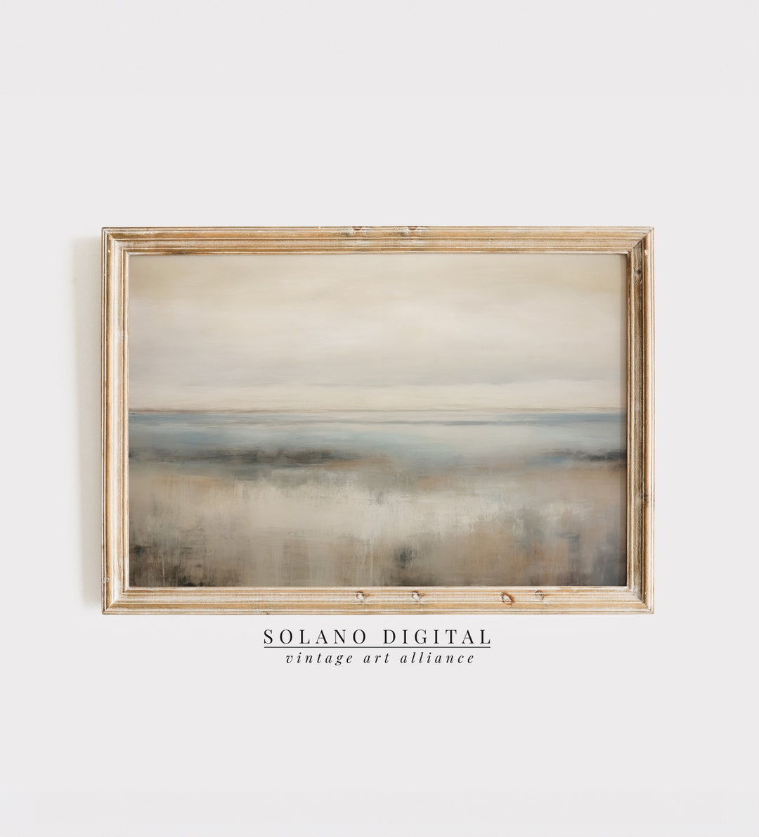 Coastal Abstract Beach Print: Muted Vintage Wall Art (digital Download ...