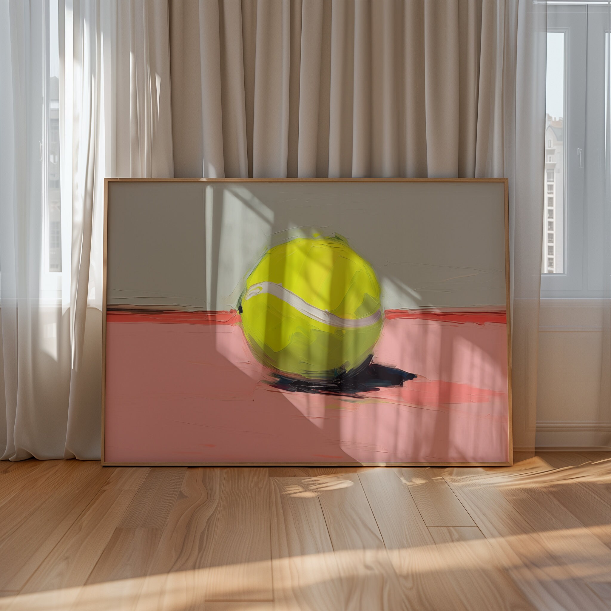 Tennis Ball Art Print Tennis Wall Art Tennis Ball Painting Tennis Decor ...