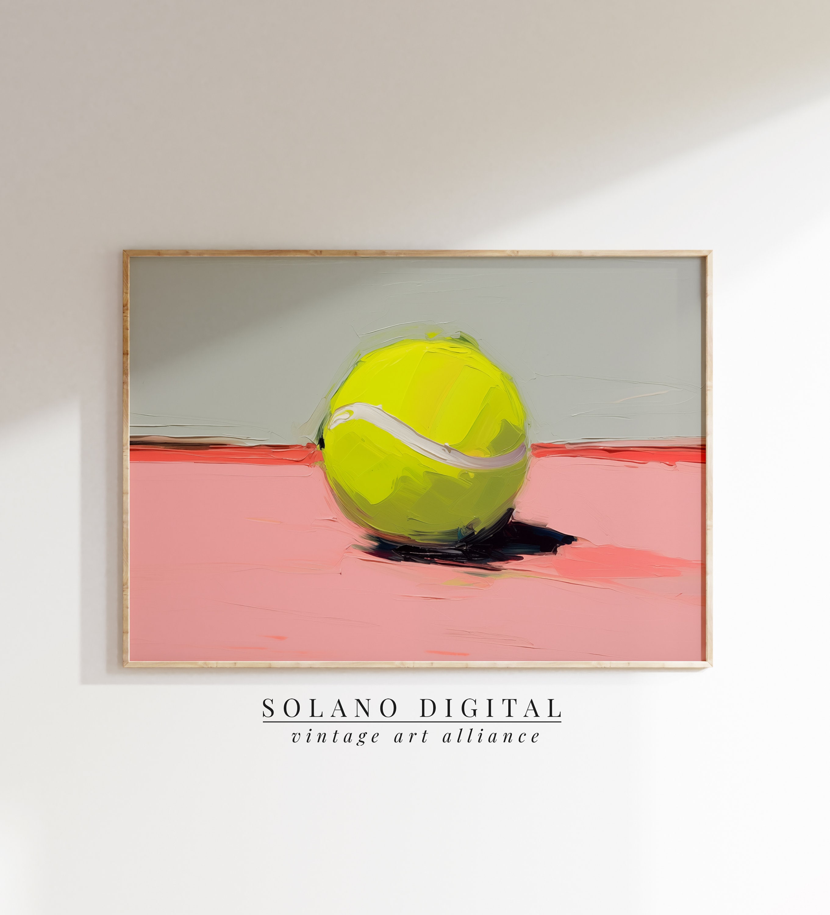 Tennis Ball Art Print Tennis Wall Art Tennis Ball Painting Tennis Decor ...