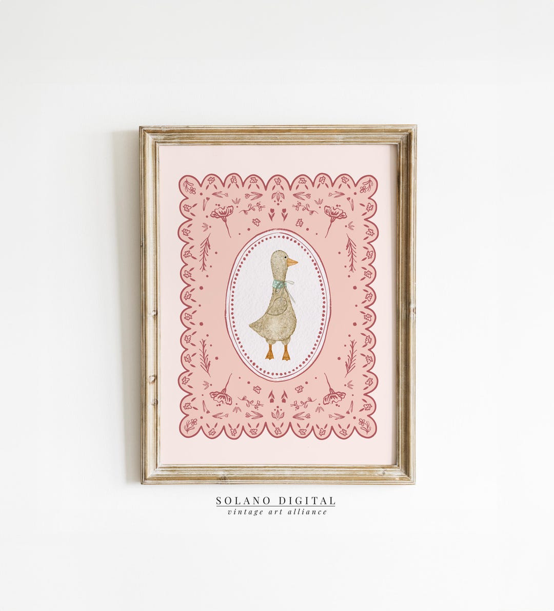 Cottagecore Blush Duck Nursery Print (printable Digital Download) - Etsy