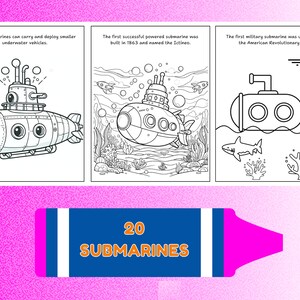 Printable Submarine Coloring Pages for Kids - Educational Coloring Page ...
