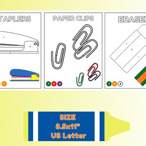 School Color by Number Coloring Page, Back to School Coloring Page, My ...