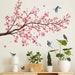 Pink Cherry Blossom Tree Wall Decal – Japanese Style Wall Sticker - Etsy